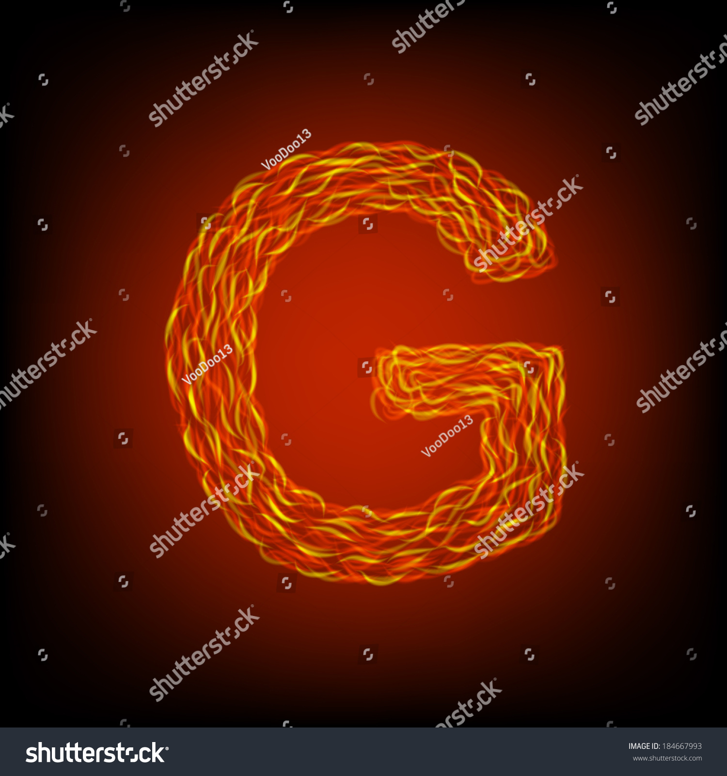 Fire Letter G Vector Illustration: เวกเตอร์สต็อก (ปลอดค่าลิขสิทธิ์ ...