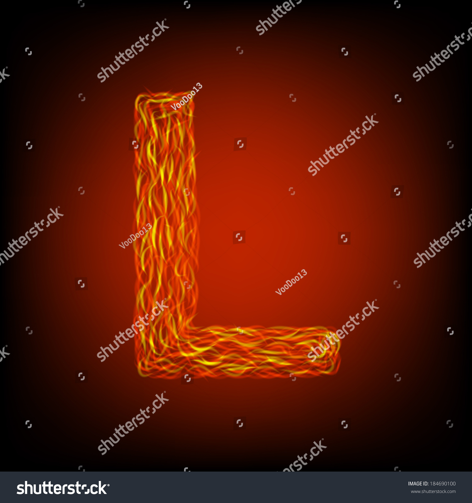 Fire Letter L Vector Illustration: เวกเตอร์สต็อก (ปลอดค่าลิขสิทธิ์ ...