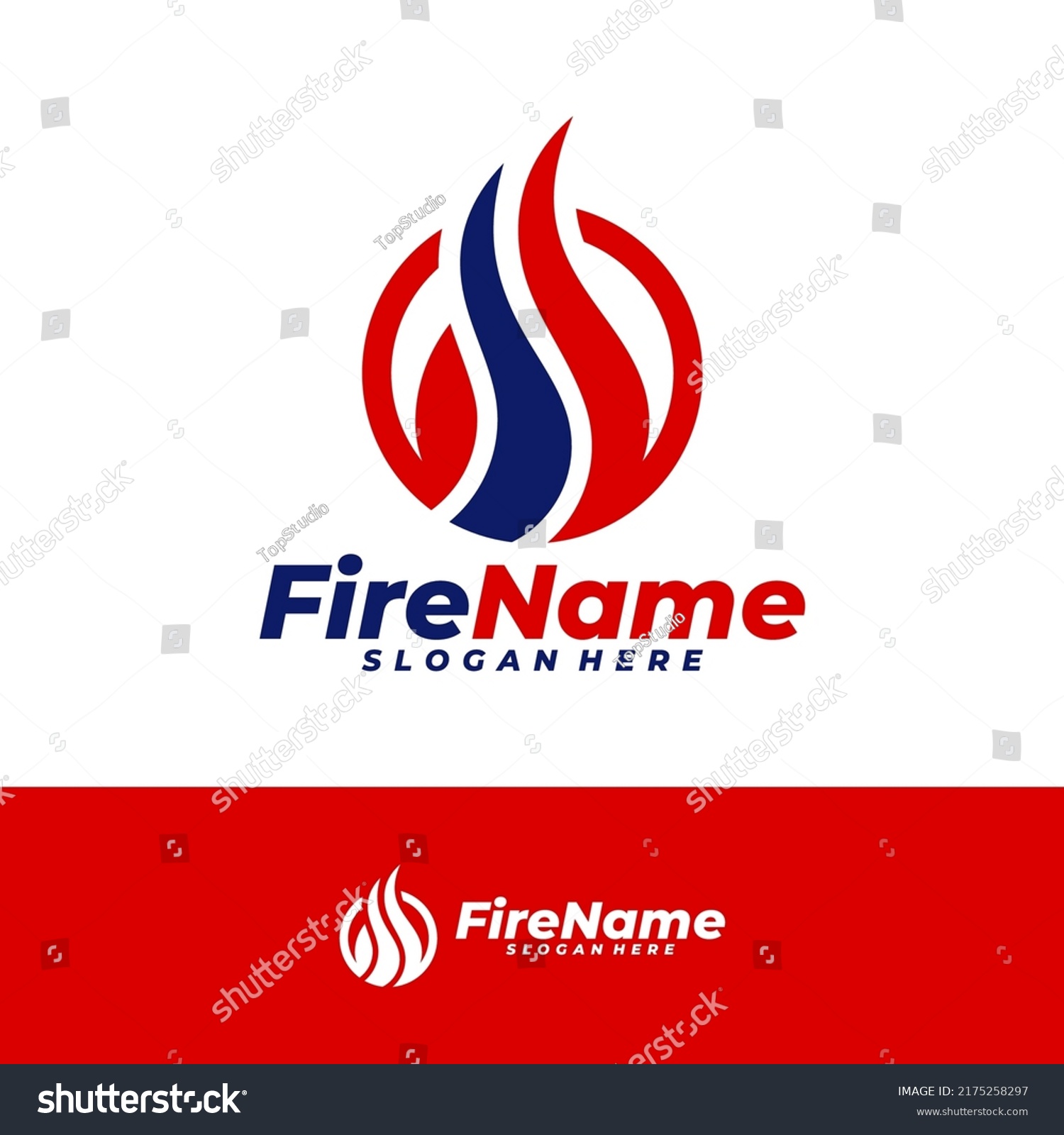 Fire Logo Design Template Circle Fire Stock Vector (Royalty Free ...
