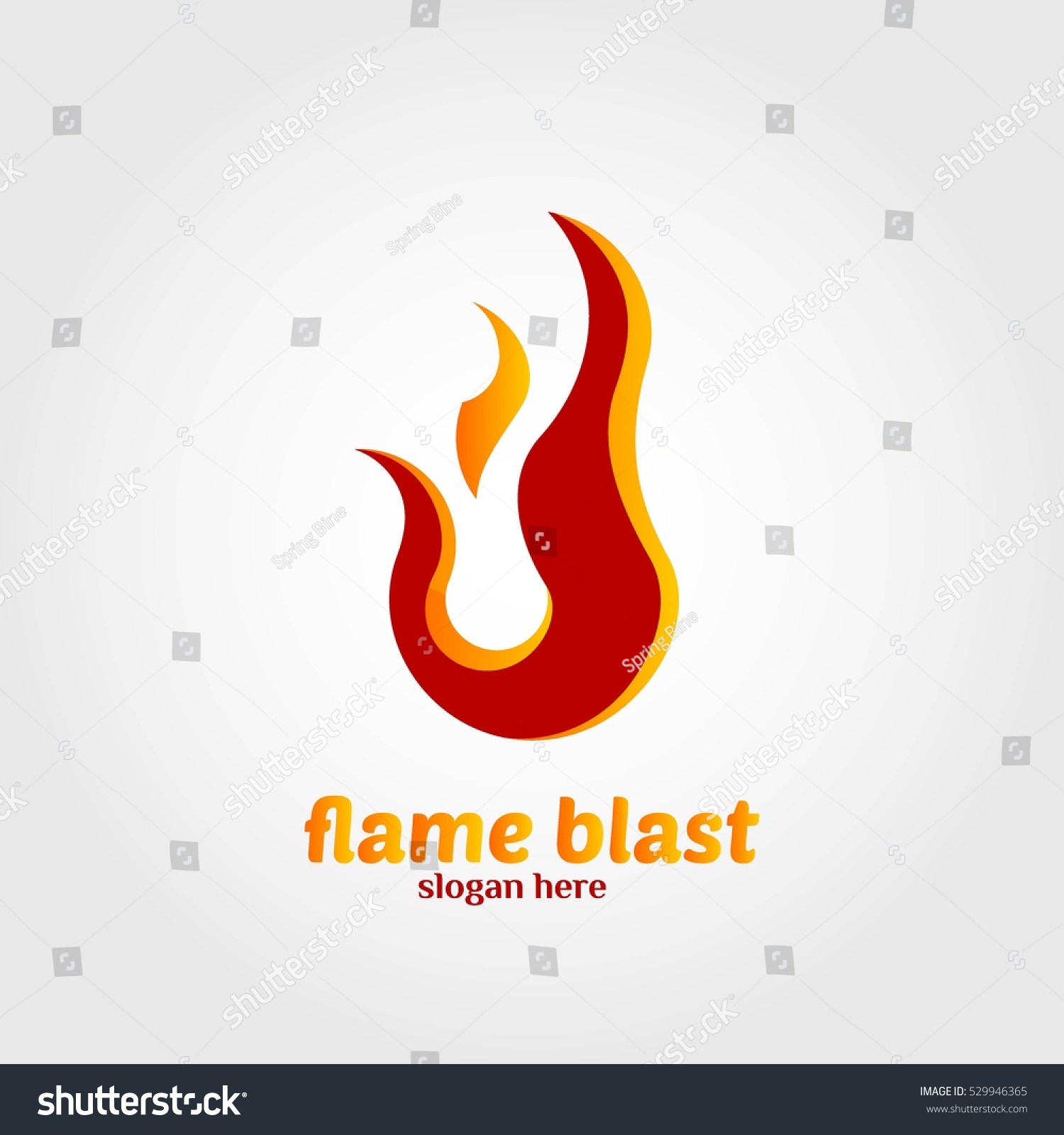 Fire Logo Design Template Vector Illustration: เวกเตอร์สต็อก (ปลอดค่า ...