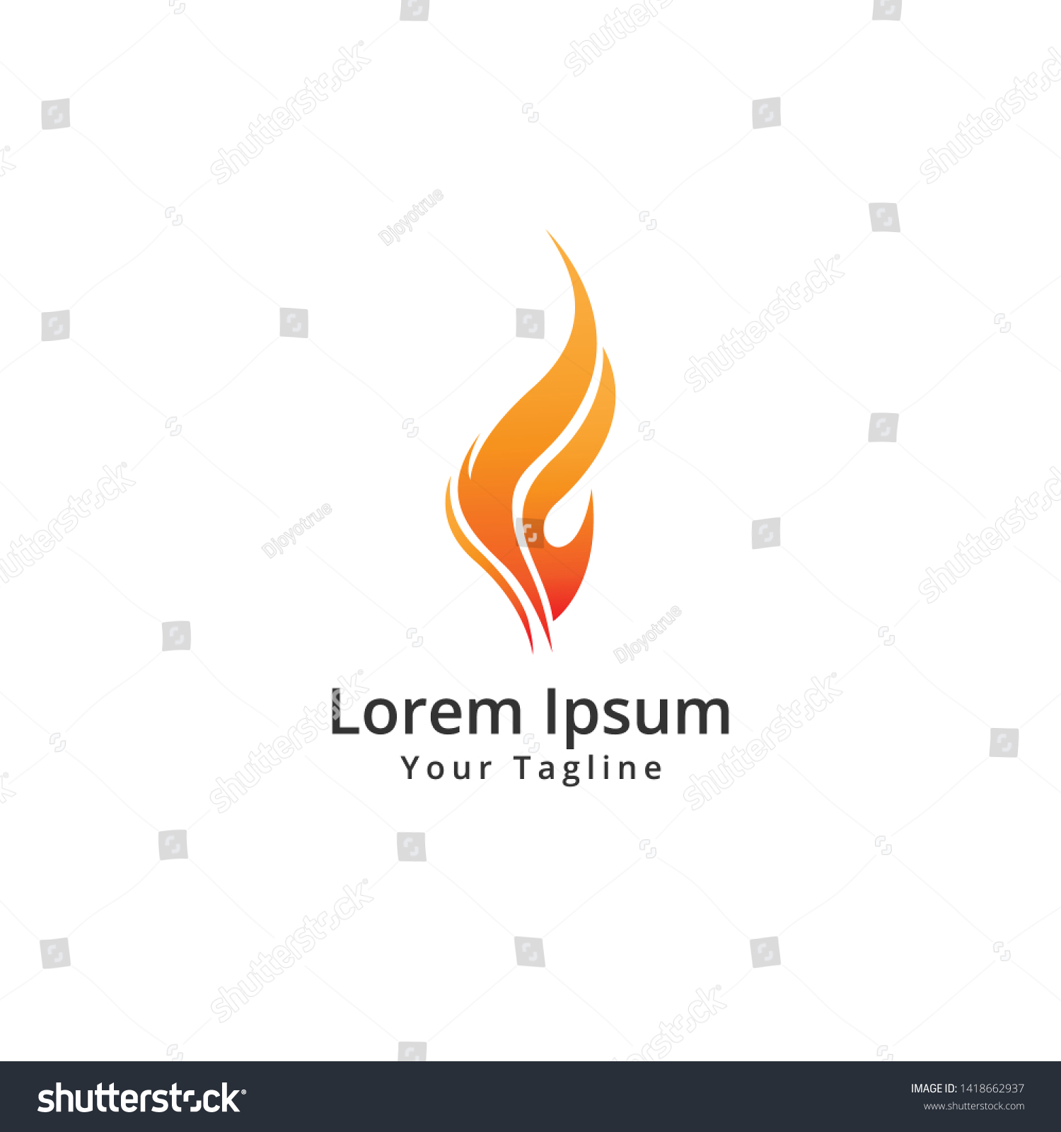 Fire Logo Icon Vector Illustration Stock Vector (Royalty Free ...