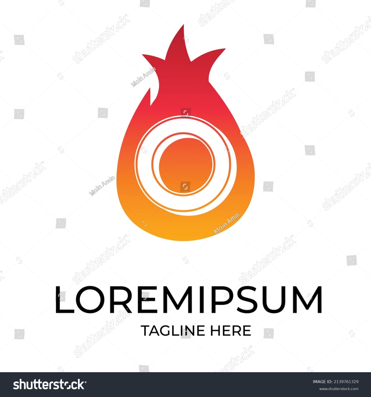 Fire Logo O Letter Flame Logo Stock Vector (Royalty Free) 2139761329 ...