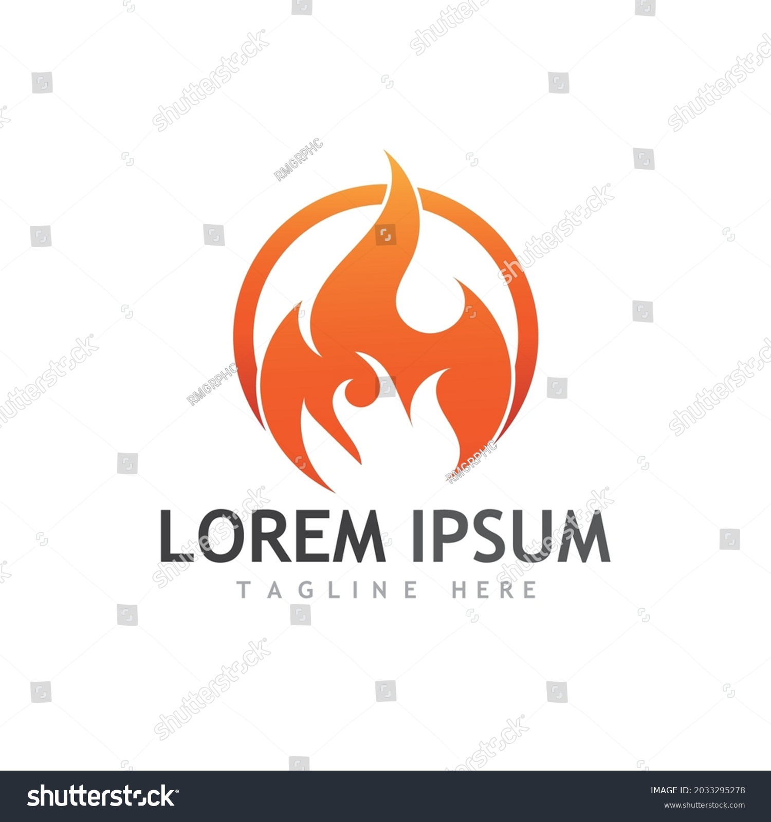 Fire Logo Vector Images Stock Vector (Royalty Free) 2033295278 ...