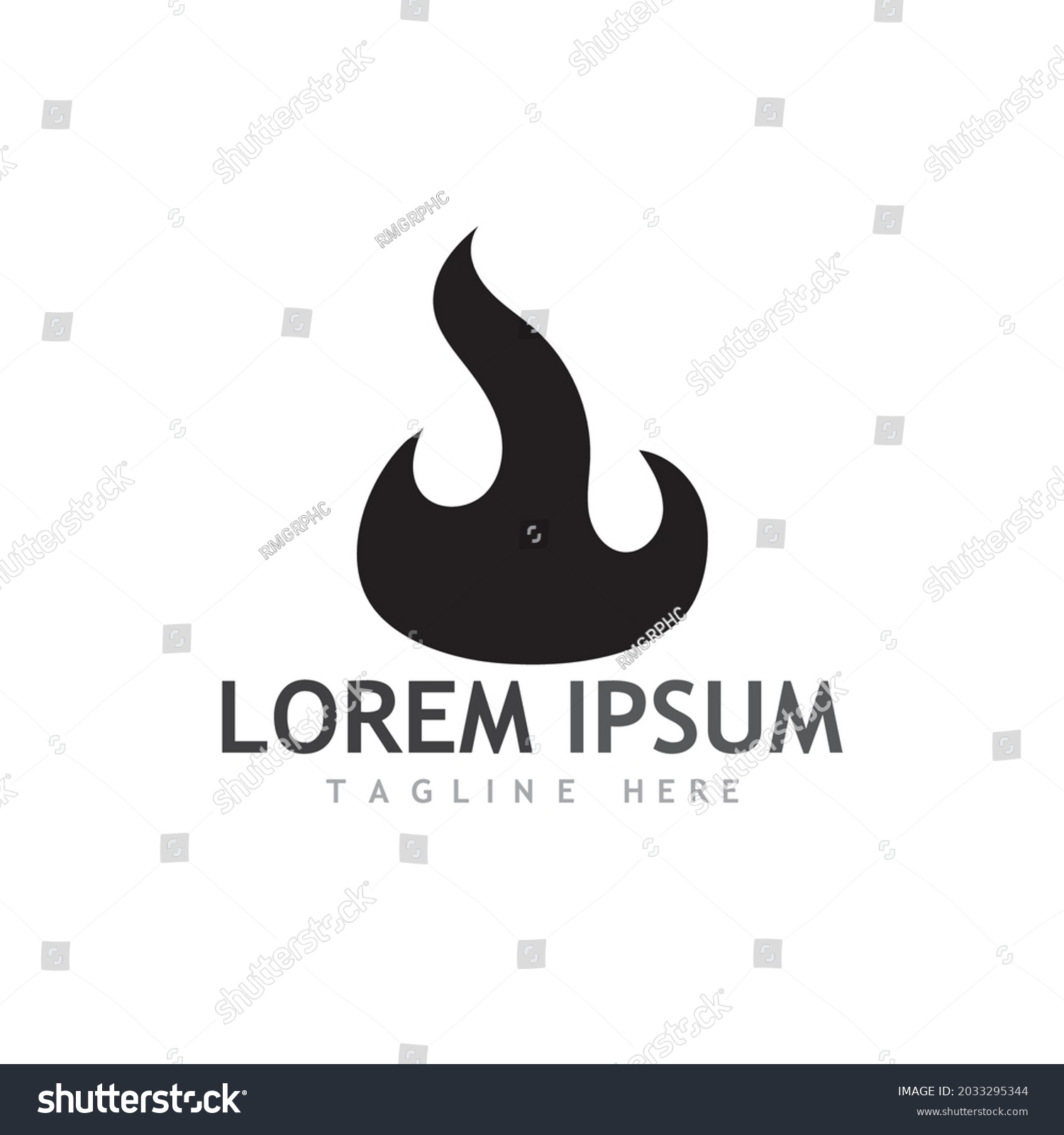 Fire Logo Vector Images Stock Vector (Royalty Free) 2033295344 ...