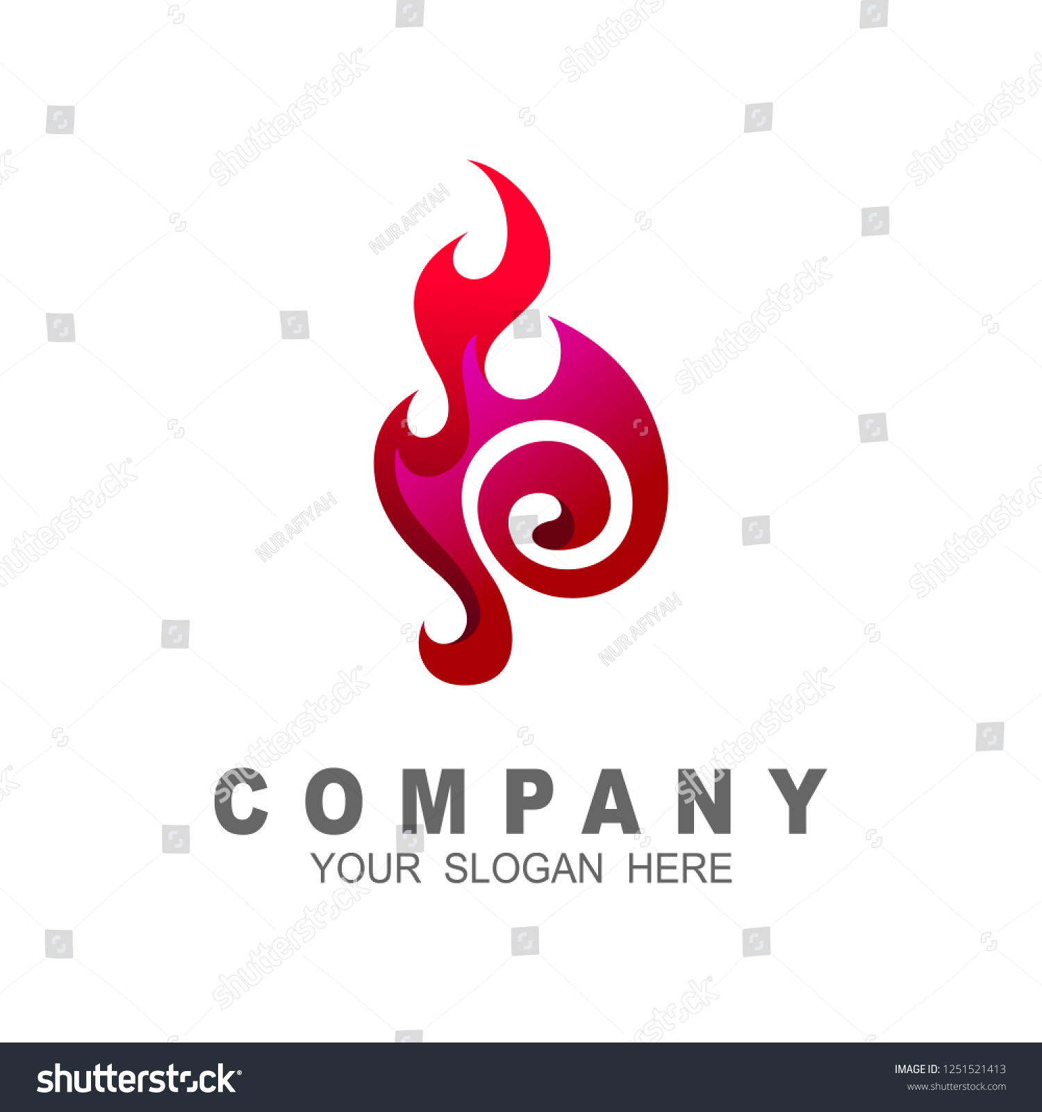 Fire Logo Letter E Initial Logo Stock Vector (Royalty Free) 1251521413 ...
