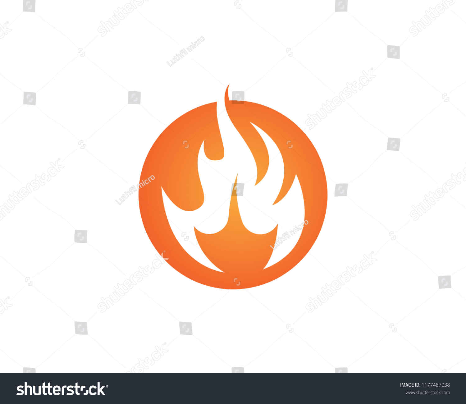 Fire Logos Icons Stock Vector (Royalty Free) 1177487038 | Shutterstock