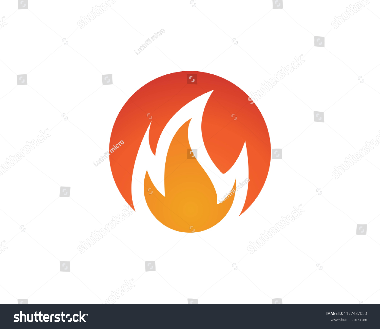 Fire Logos Icons Stock Vector (Royalty Free) 1177487050 | Shutterstock