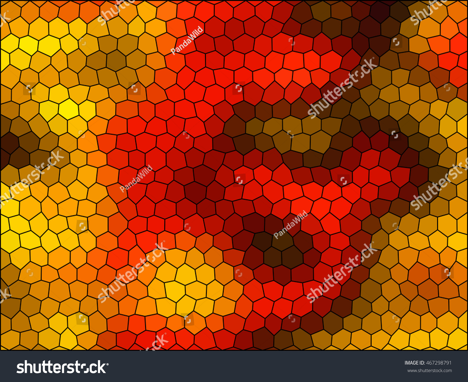 Fire Low Poly Hexagon Style Vector Stock Vector (Royalty Free ...