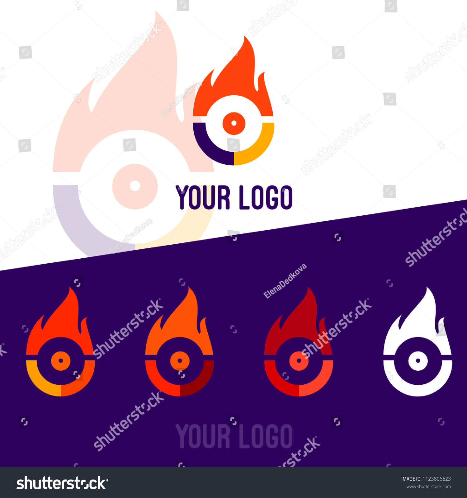 Fire Music Logo Stock Vector (Royalty Free) 1123806623 | Shutterstock