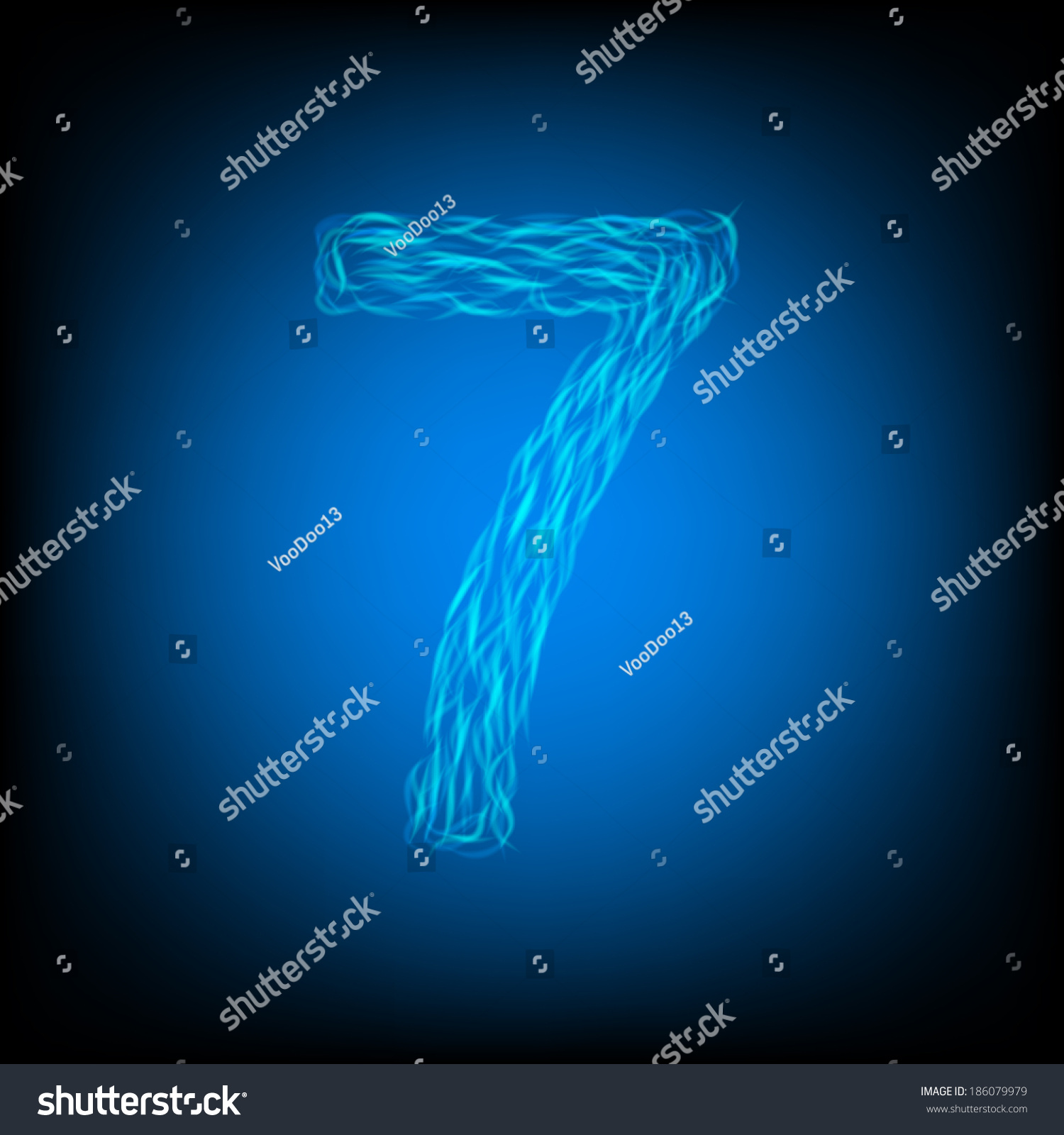 Fire Number 6 Vector Illustration Stock Vector (Royalty Free) 186079979 ...