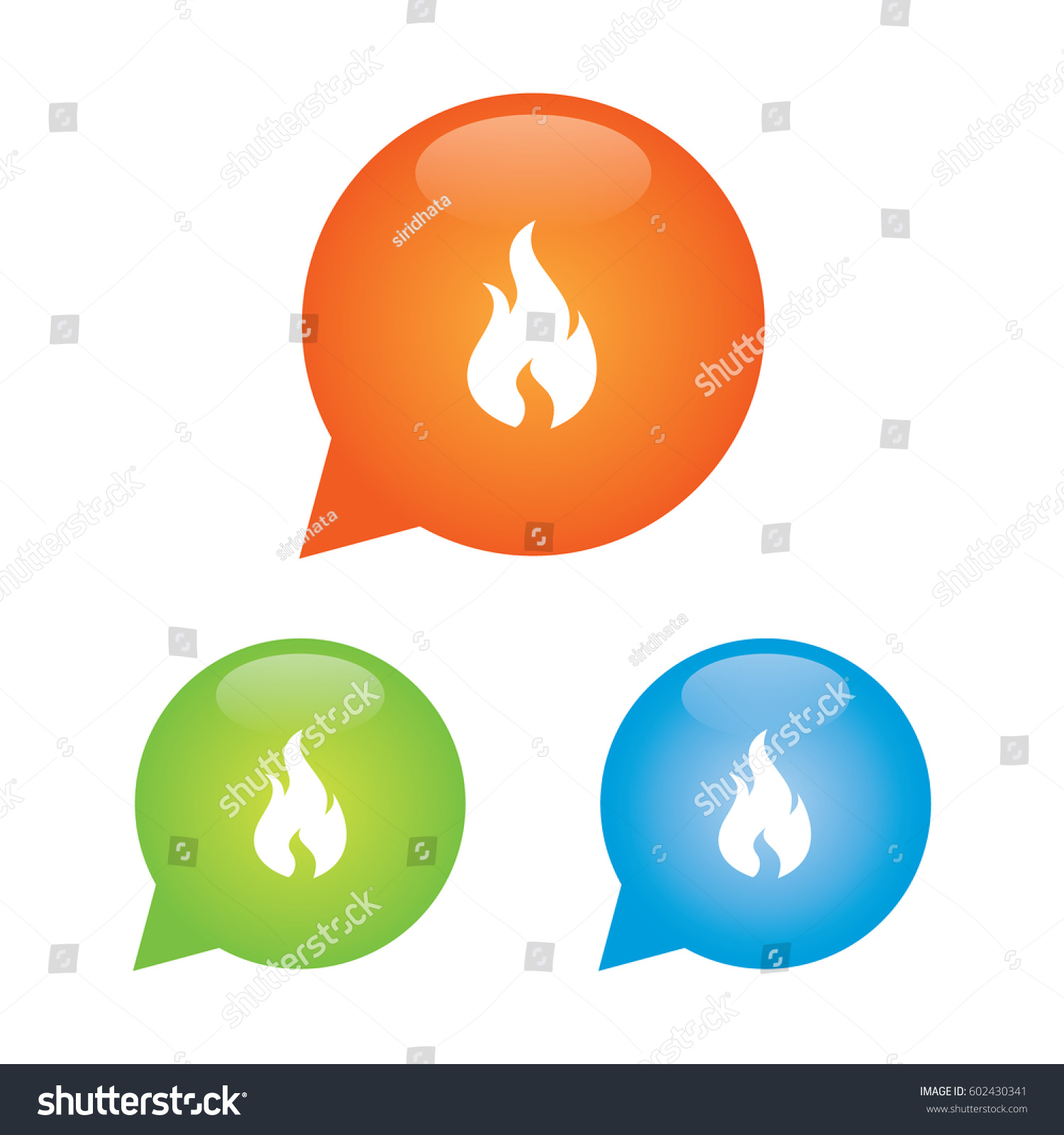Fire Flame Marker Icon Stock Vector (Royalty Free) 602430341 | Shutterstock