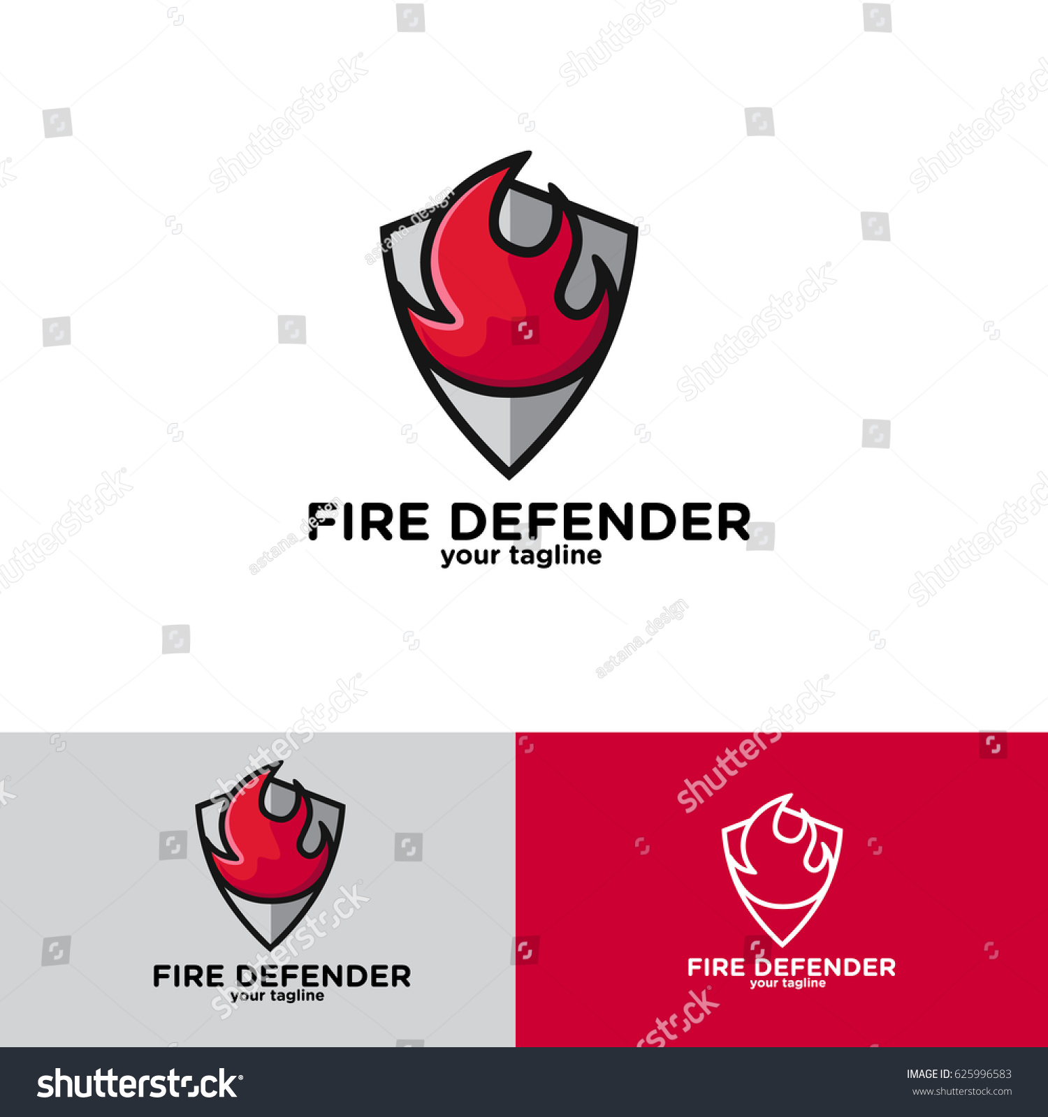 Fire Render Logo Template Design Stock Vector (Royalty Free) 625996583
