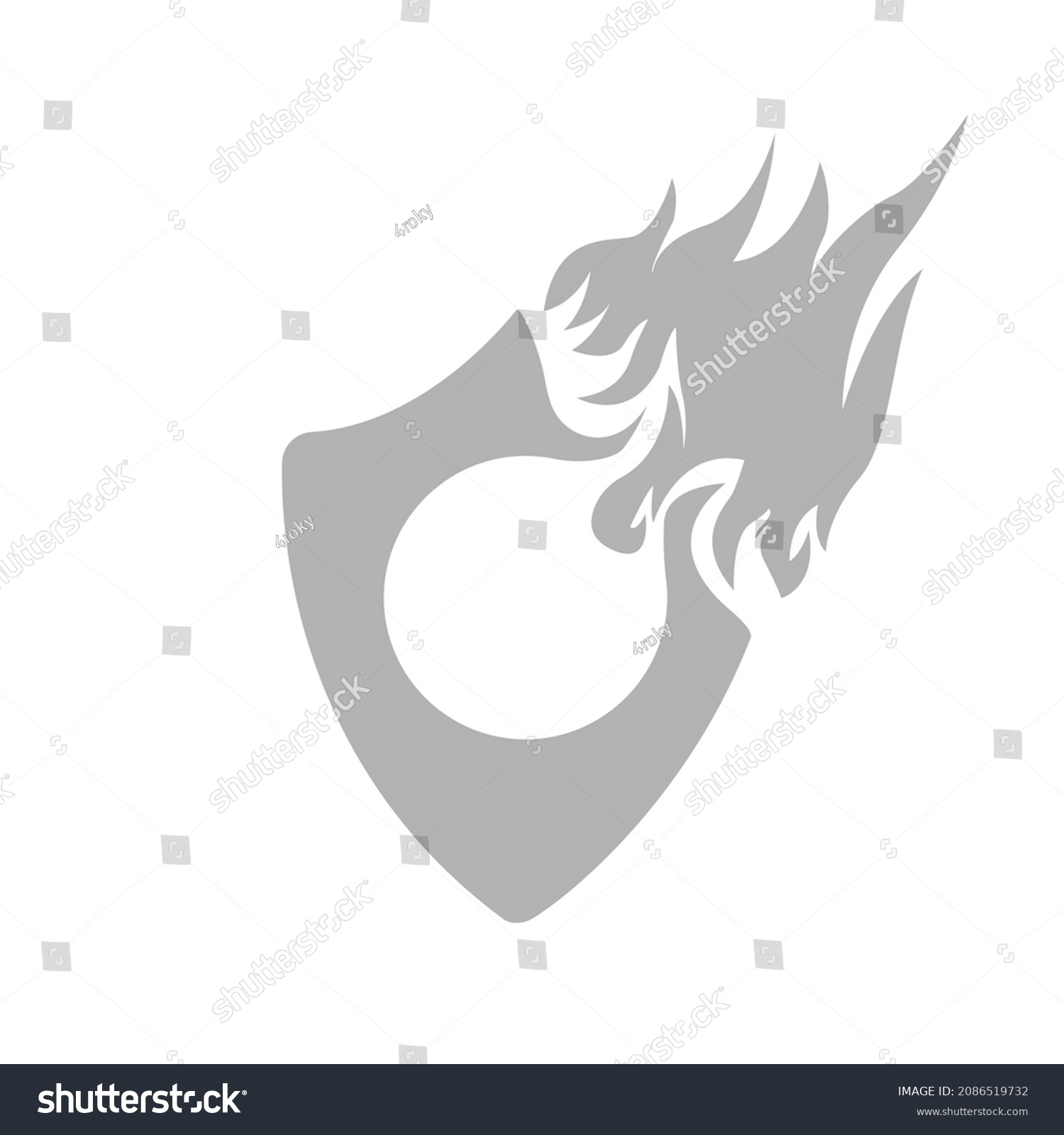 Fire Safety Emblem Vector Illustration Stock Vector (Royalty Free ...