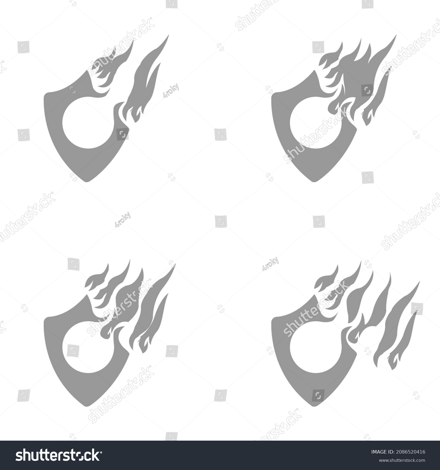 Fire Safety Emblem Vector Illustration Stock Vector (Royalty Free ...