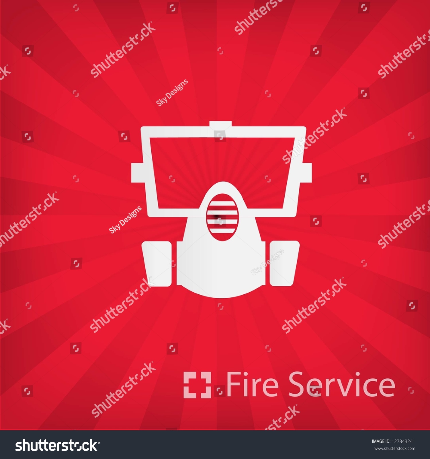 Fire Service Icon 6 Stock Vector (Royalty Free) 127843241 | Shutterstock