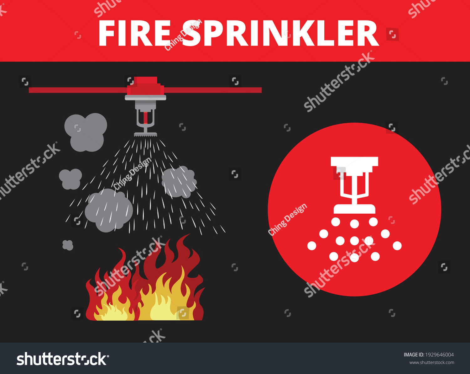 1,368 Fire sprinkler system Stock Vectors, Images & Vector Art ...
