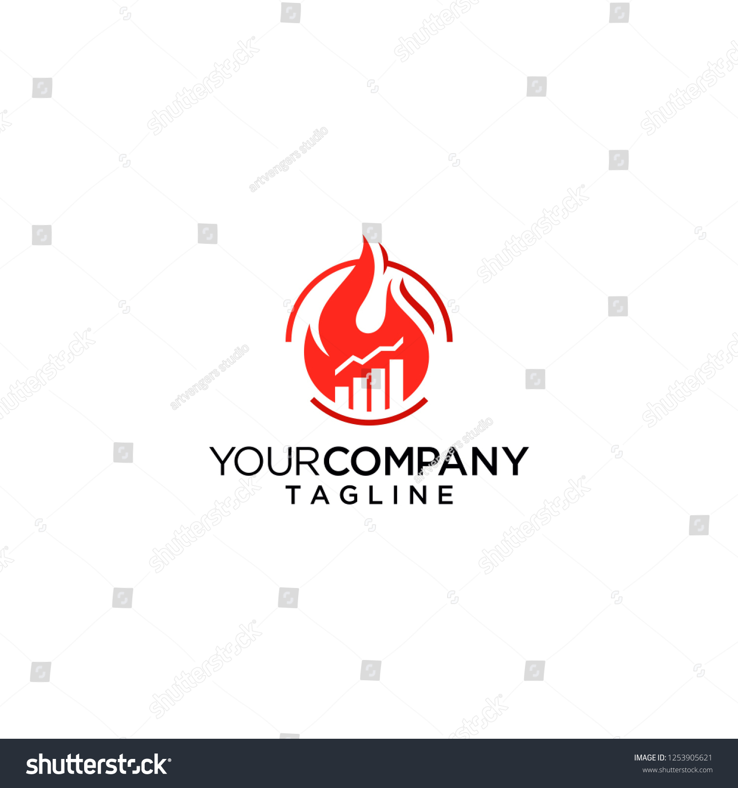 Fire Stats Logo Vector Stock Vector (Royalty Free) 1253905621 ...