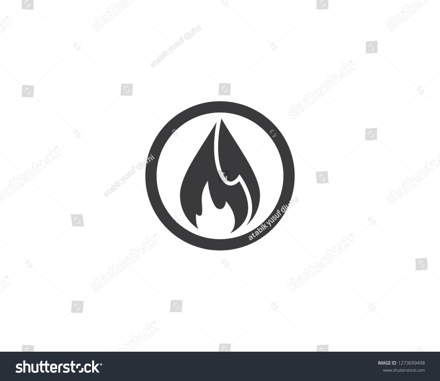 Fire Symbol Illustration Stock Vector (Royalty Free) 1273699498 ...