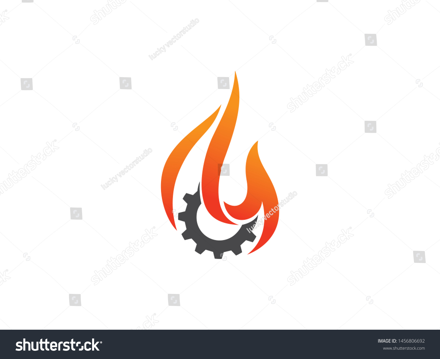 Fire Tech Logo Template Design Vector Stock Vector (Royalty Free ...