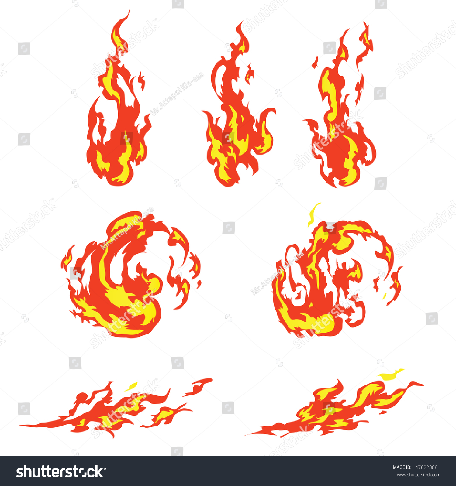 Fireball Effect Vector Concept Hot Design Stock Vector (Royalty Free ...