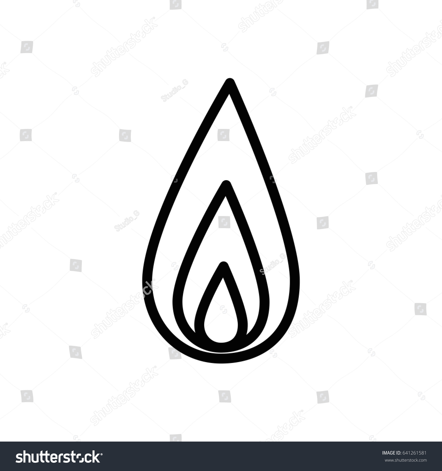 Fireball Isolated Symbol Stock Vector (Royalty Free) 641261581