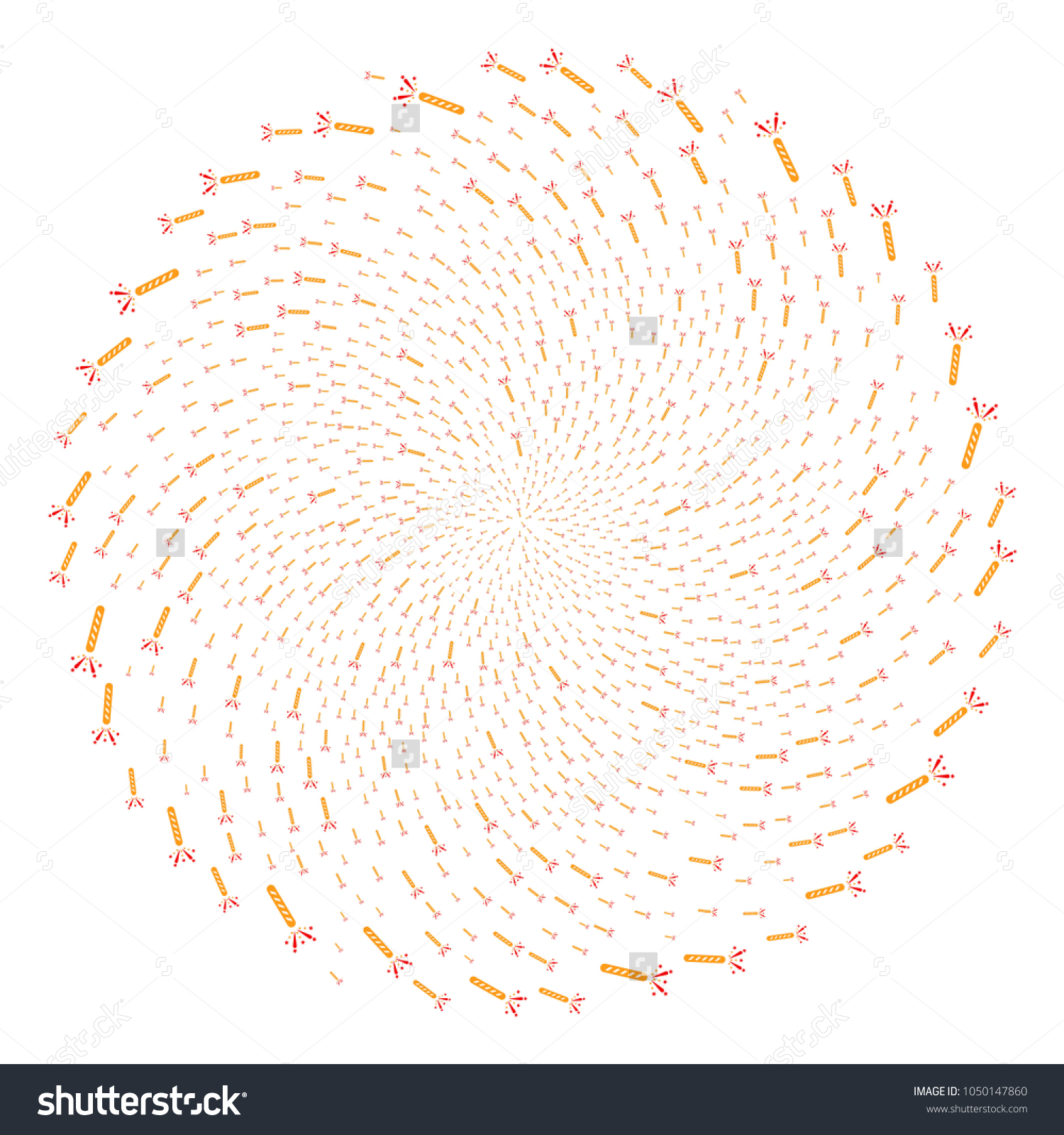 Firecracker Centrifugal Round Cluster Element Cluster Stock Vector ...