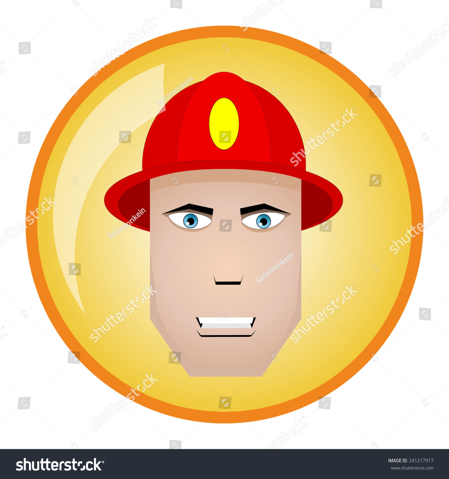 Firefighter Icon. Vector Illustration - 241217917 : Shutterstock