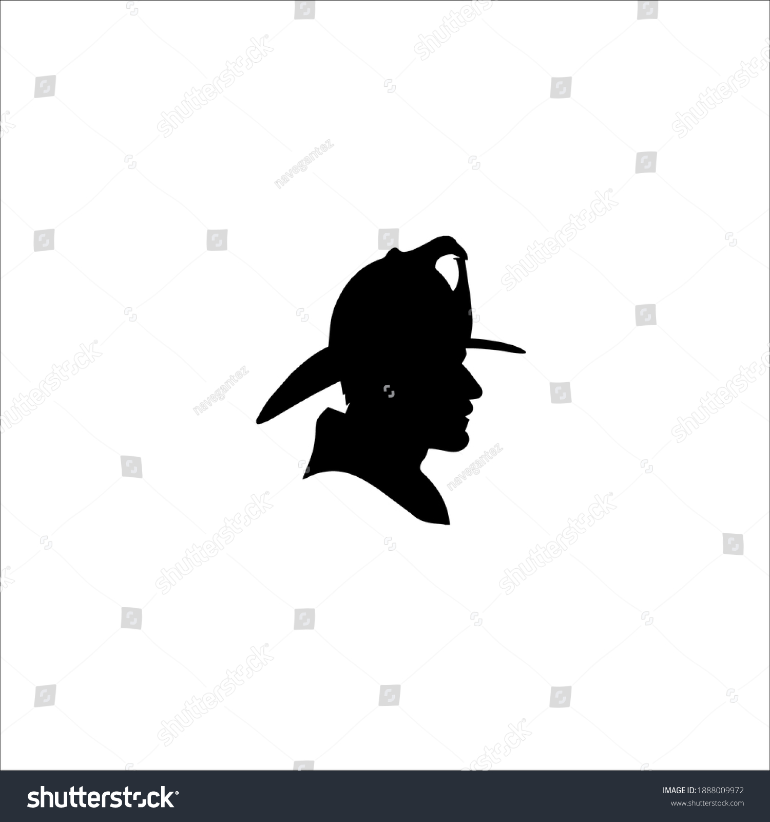Firefighter Symbol Logo Vector Illustration Stock Vector (Royalty Free ...
