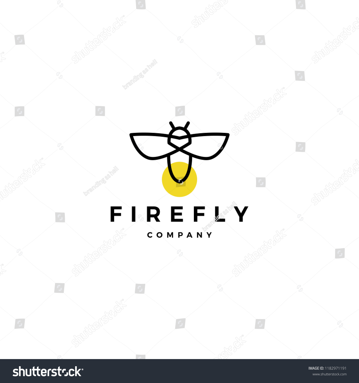 Firefly Logo Icon Stock Vector (Royalty Free) 1182971191