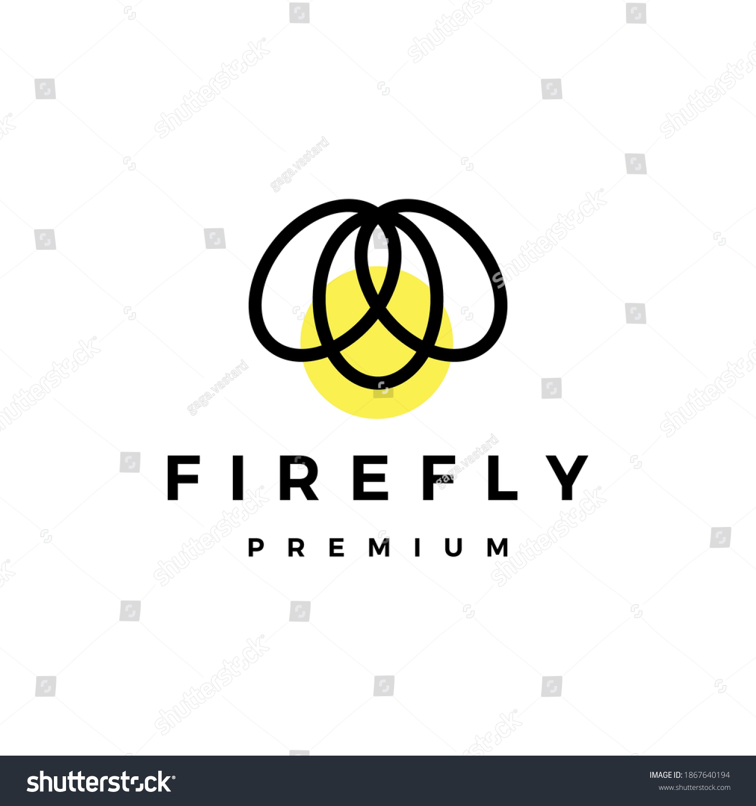 Firefly Logo Vector Icon Illustration Stock Vector (Royalty Free ...