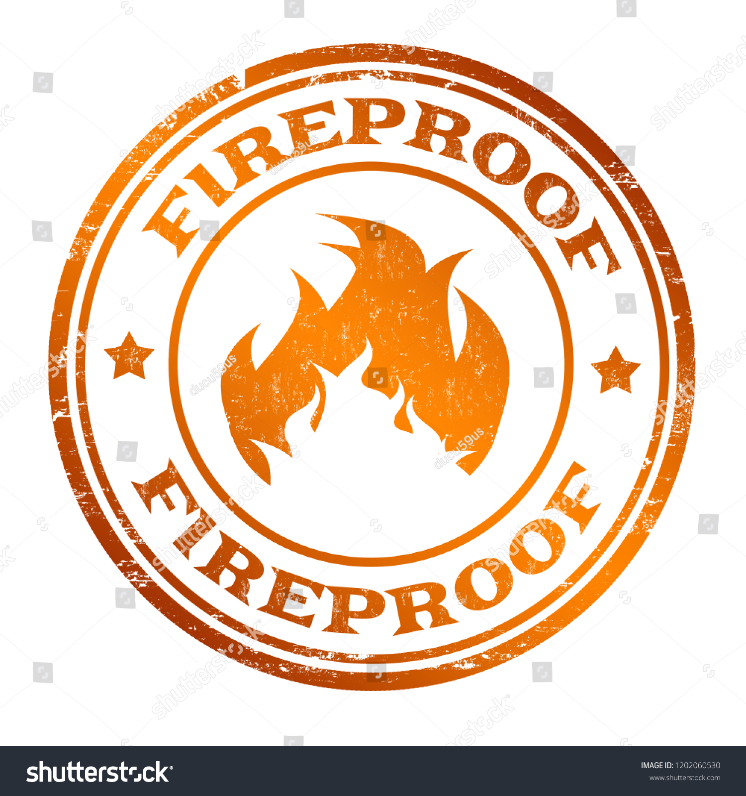 Fireproof Sign Stamp On White Background Stock Vector (Royalty Free ... Fireproof Sign Stamp On White Background Stock Vector (Royalty Free ...