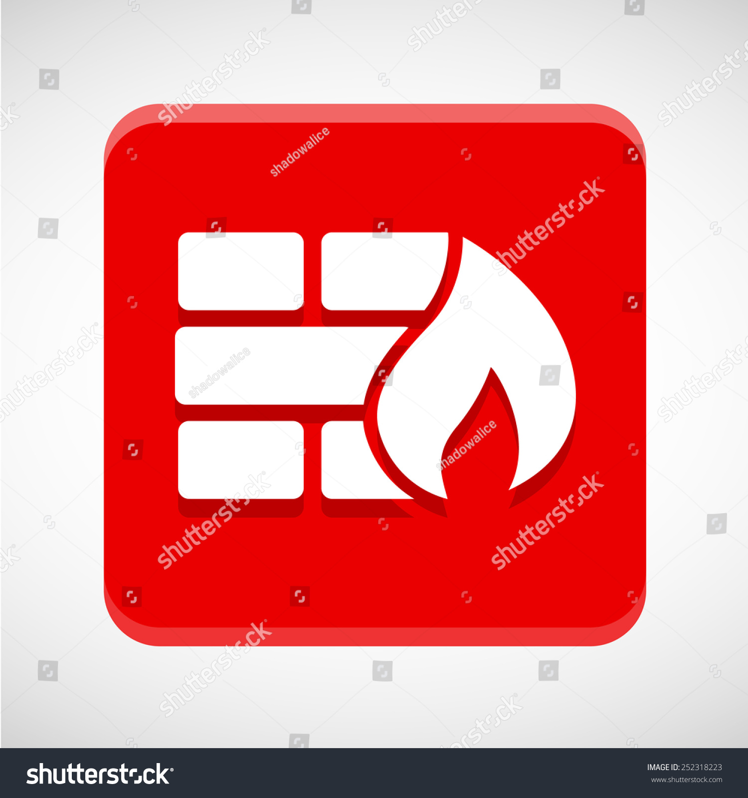 Firewall Icon Great Any Use Vector Stock Vector (Royalty Free ...