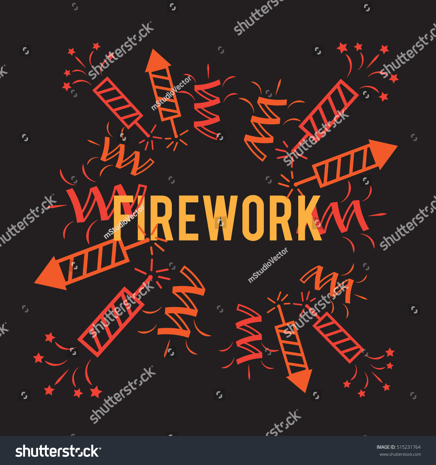 Firework Background Company Logo Design Vector Stock Vector (Royalty ...