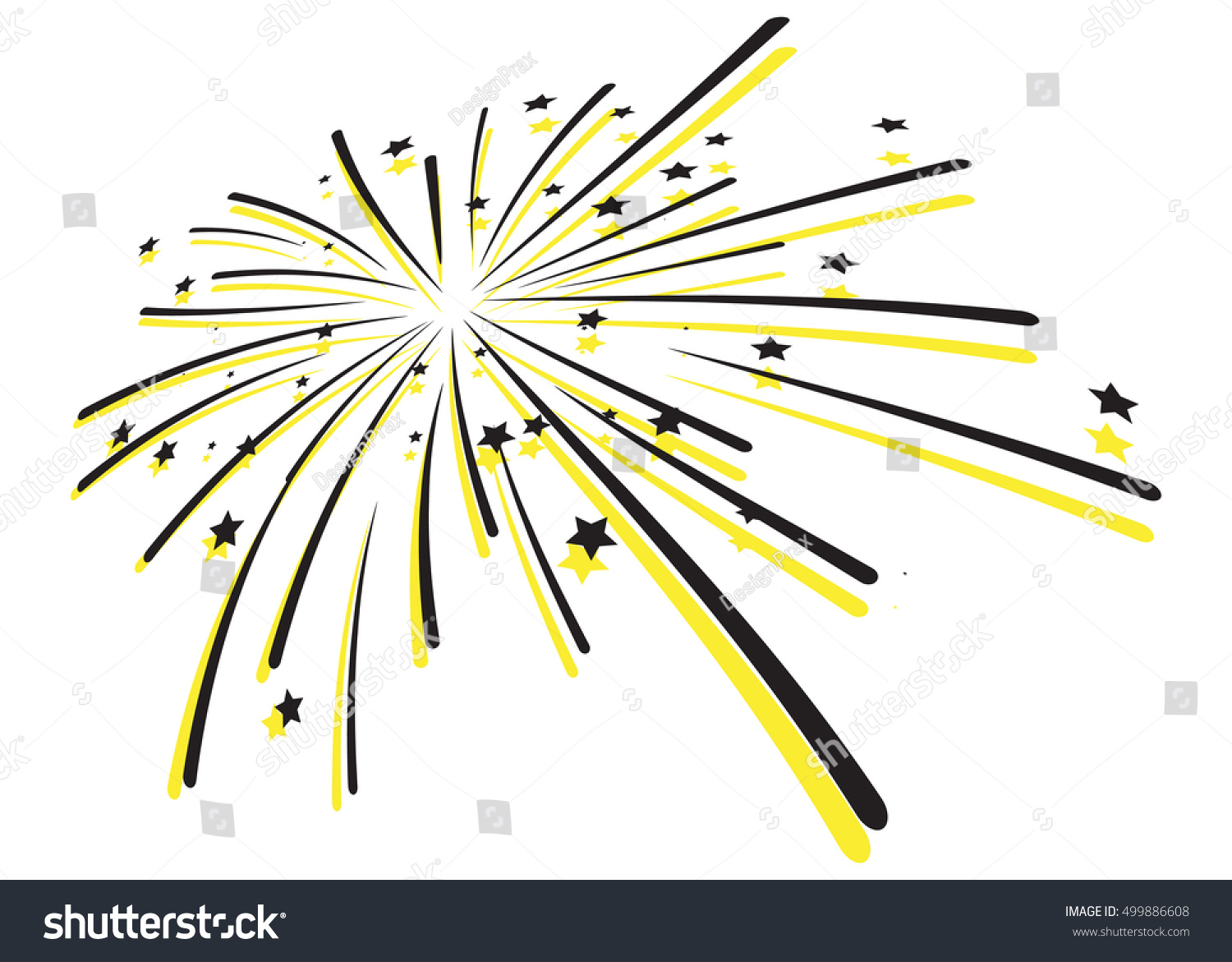 Fireworks Burst Stock Vector (Royalty Free) 499886608 | Shutterstock