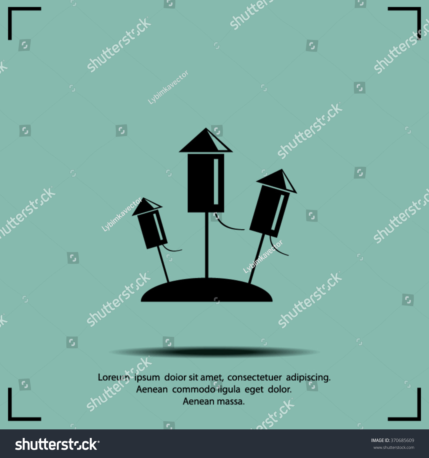 Fireworks Rockets Sign Icon Explosive Pyrotechnic Stock Vector (Royalty ...