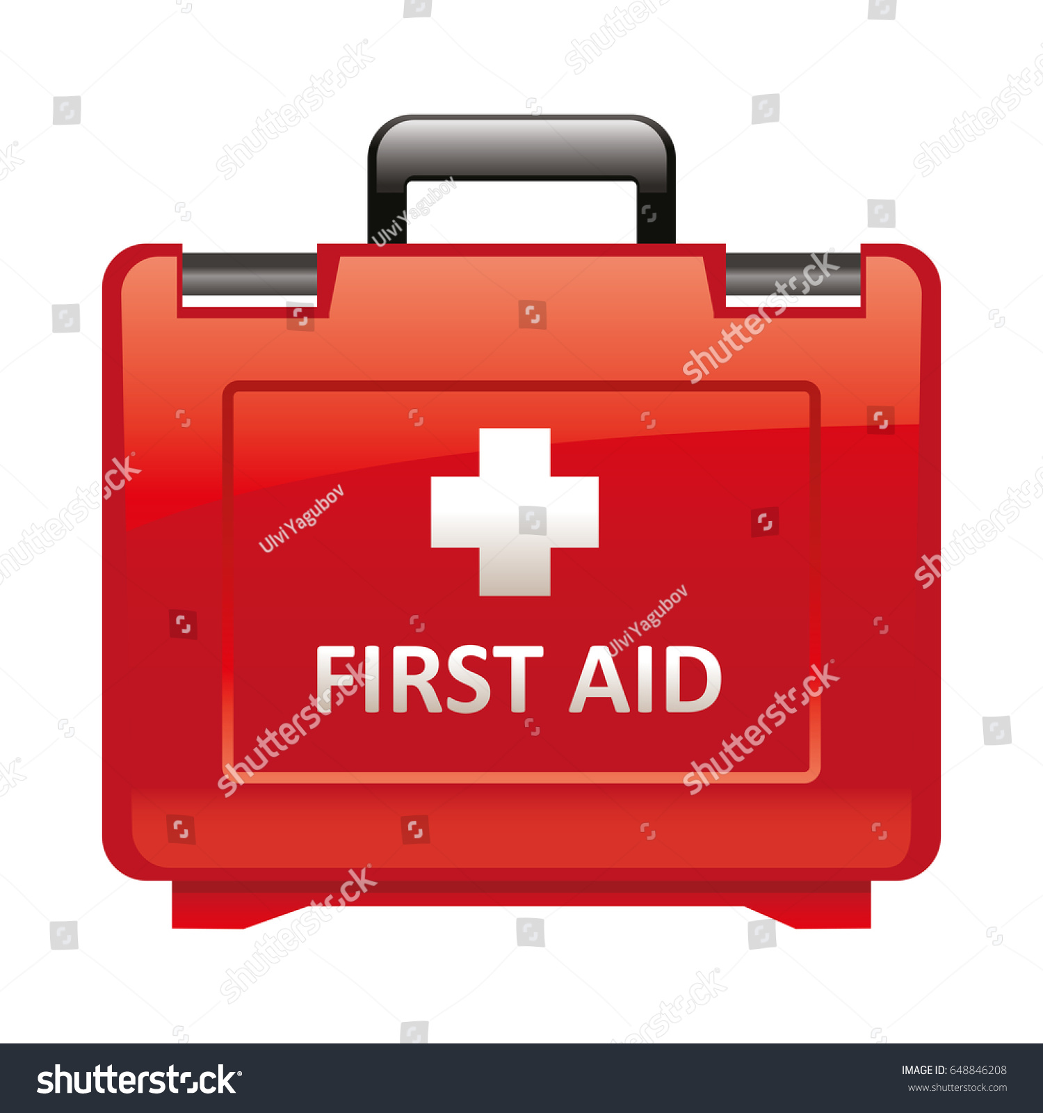 First Aid Bag Icon Stock Vector (Royalty Free) 648846208
