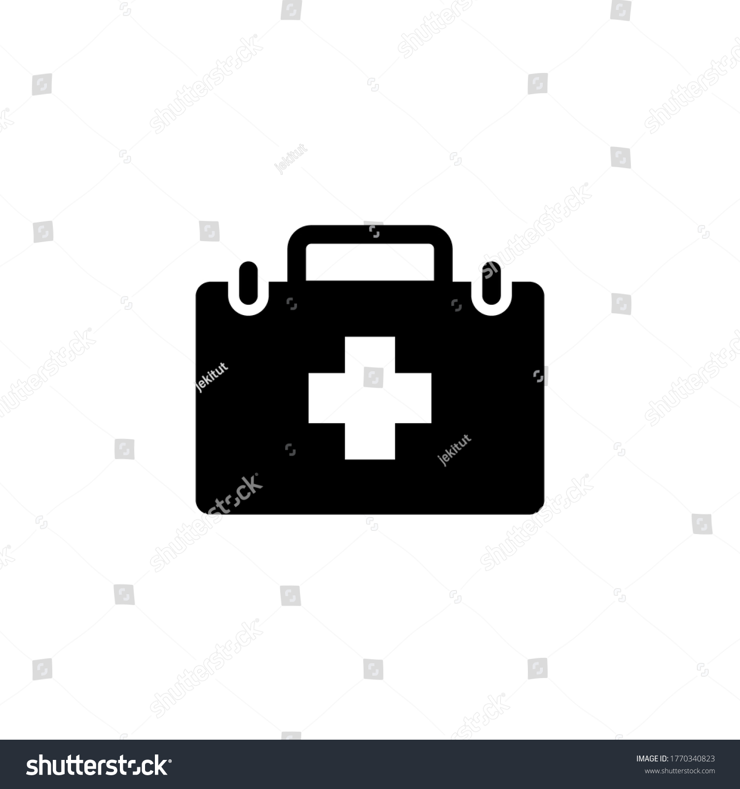 First Aid Box Icon Vector Symbol Stock Vector (Royalty Free) 1770340823 ...