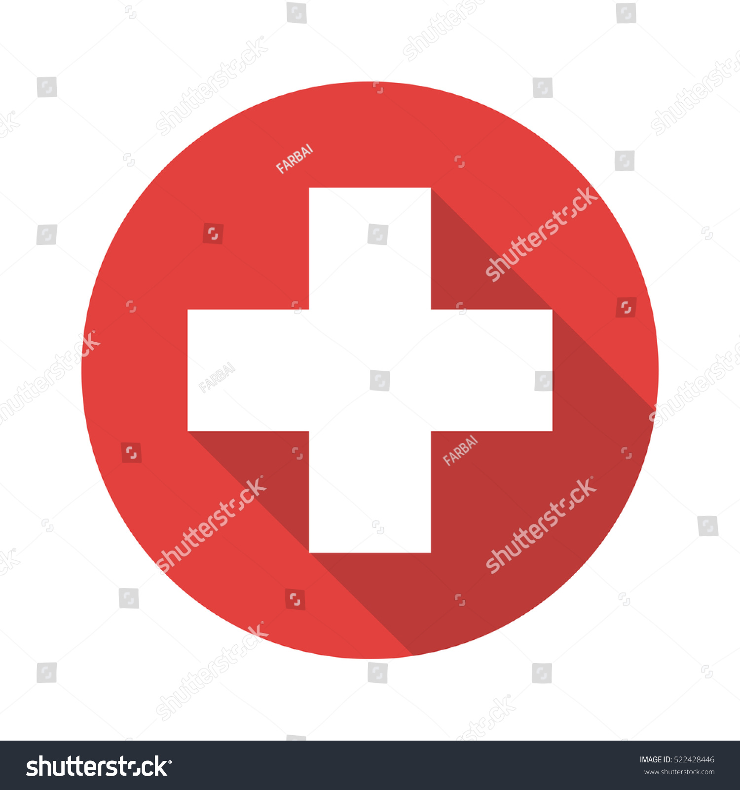 First Aid Cross Icon Stock Vector 522428446 - Shutterstock