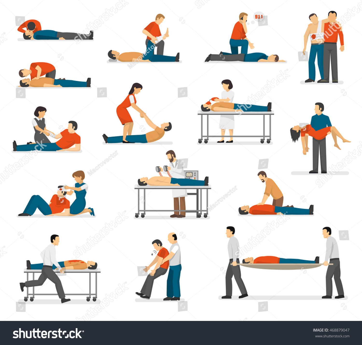 First Aid Emergency Treatment Cpr Technique Stock Vector (Royalty Free ... First Aid Emergency Treatment Cpr Technique Stock Vector (Royalty Free ...