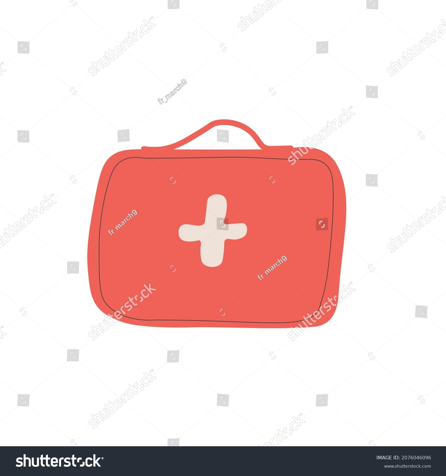 First Aid Kit Cartoon Vector Illustration Stock Vector (Royalty Free ...