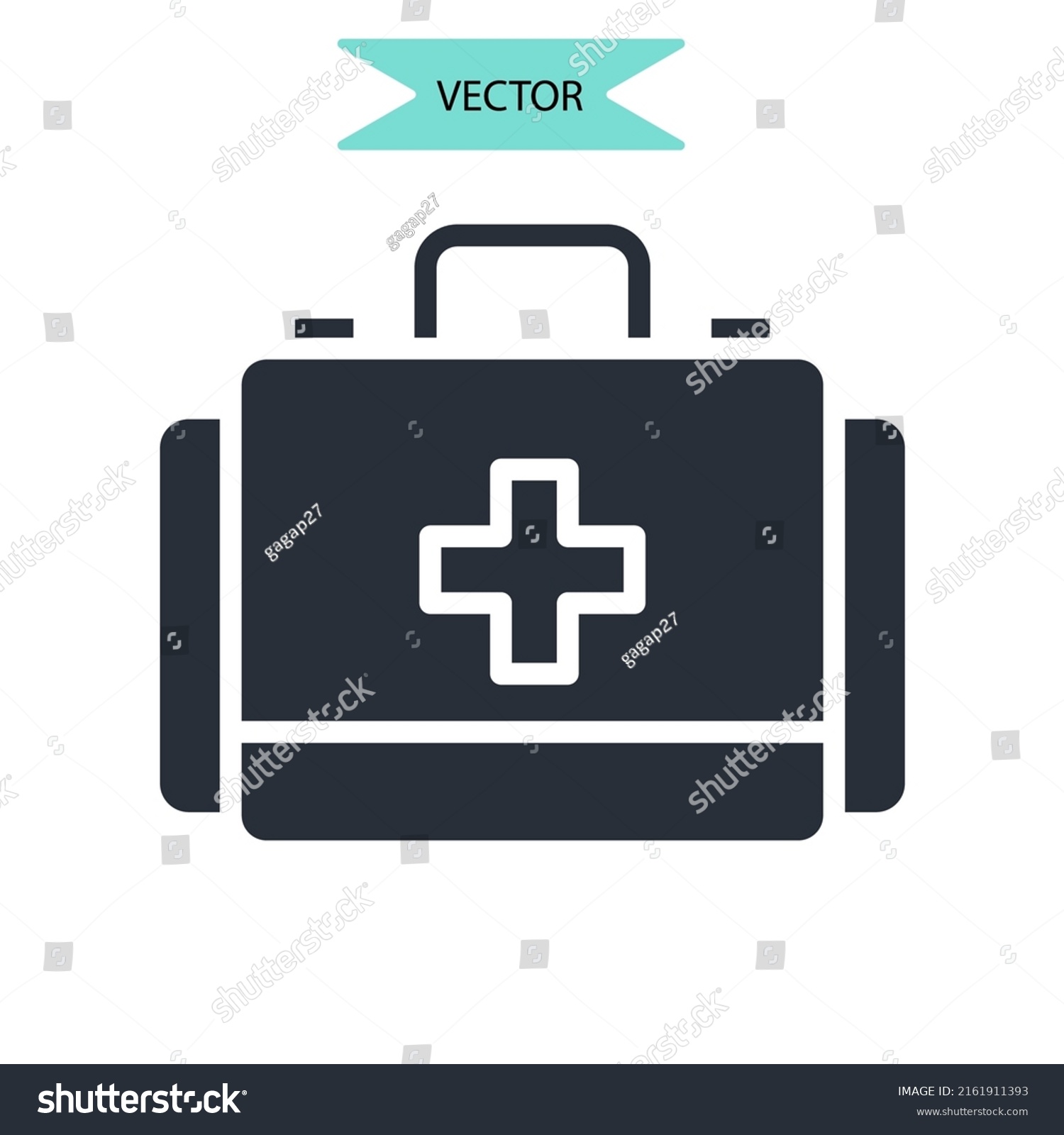 First Aid Kit Icons Symbol Vector Stock Vector (Royalty Free ...