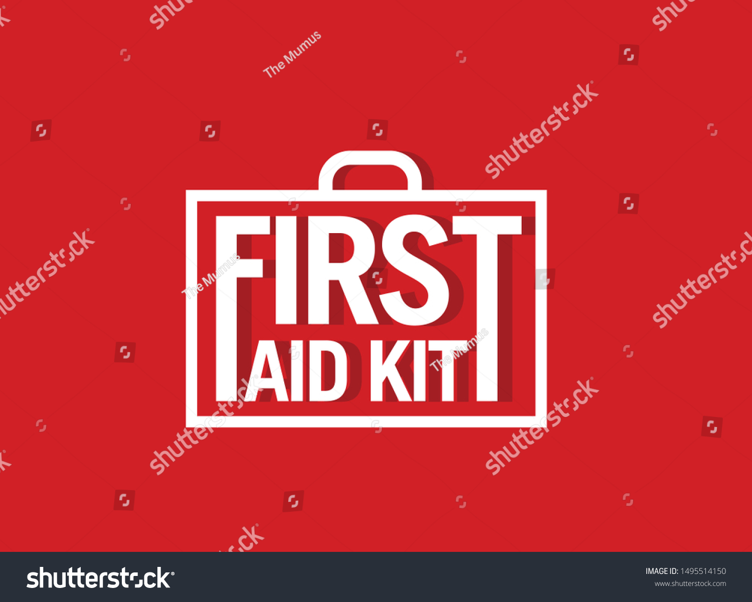 First Aid Kit Logo Design Stock Vector (Royalty Free) 1495514150 ...