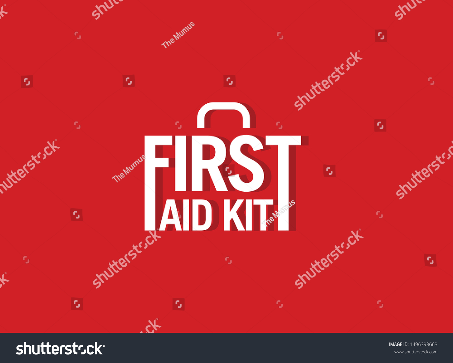 First Aid Kit Logo Design Stock Vector (Royalty Free) 1496393663