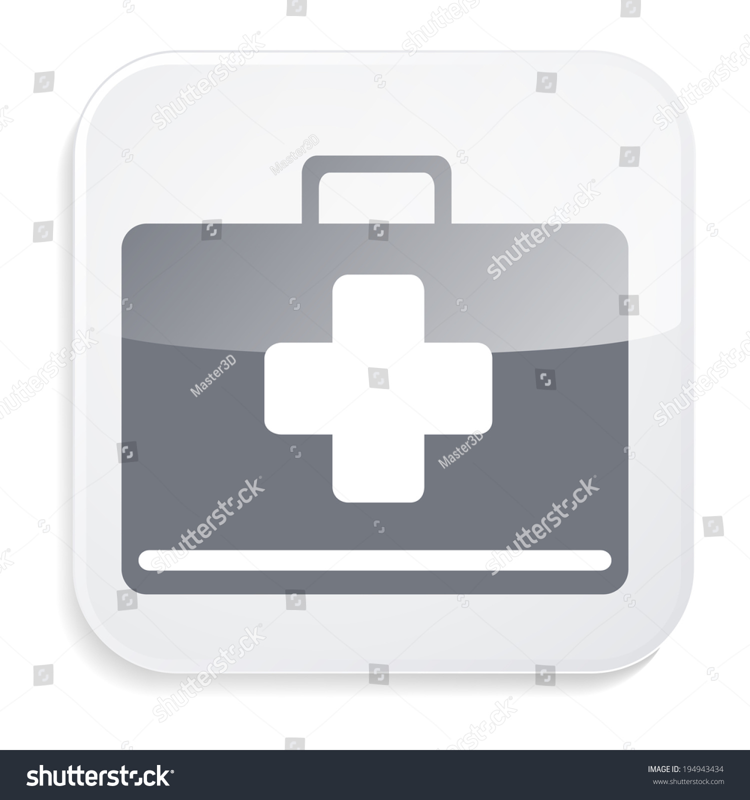 First Aid White Icon Stock Vector (Royalty Free) 194943434 | Shutterstock