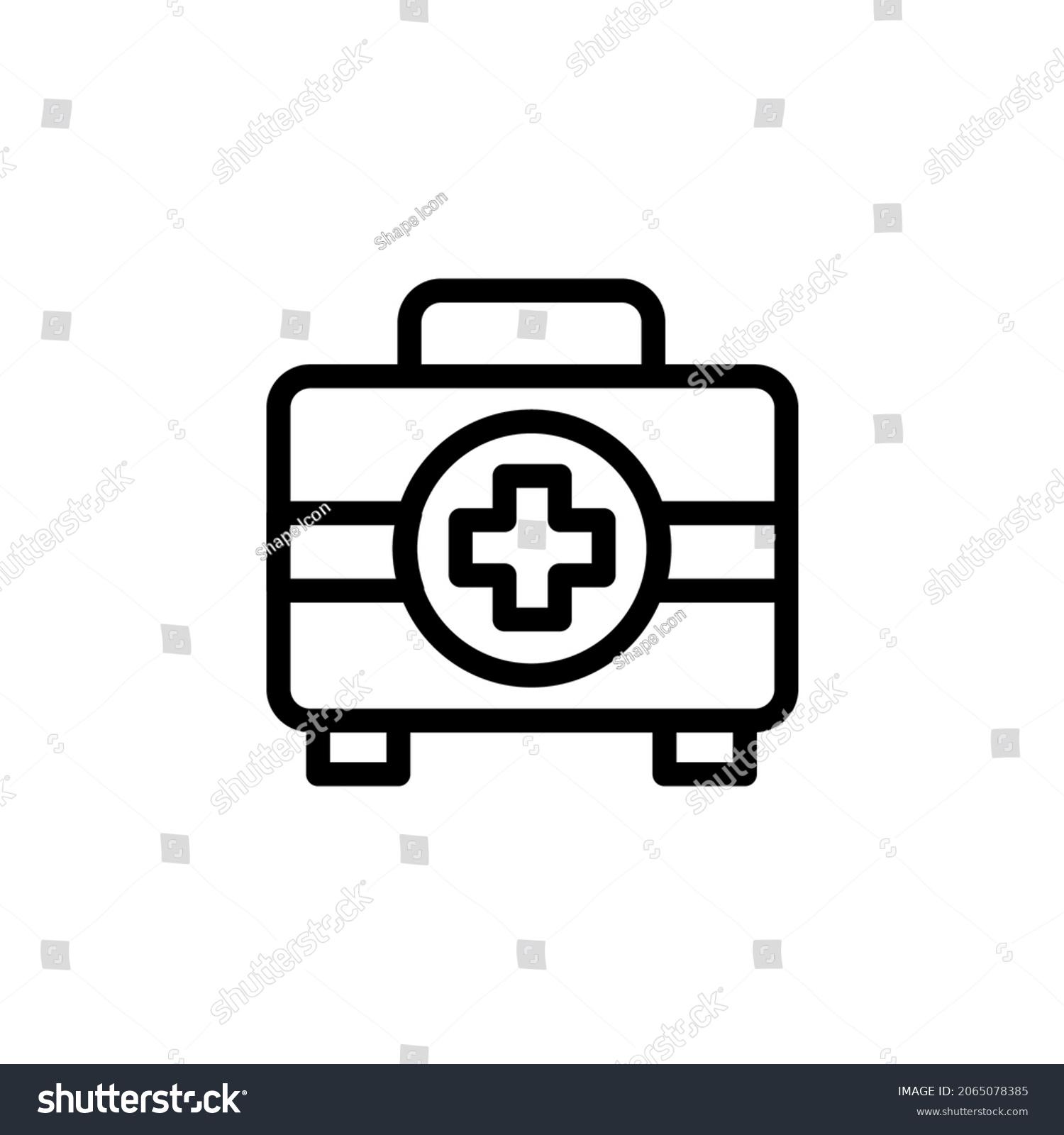 First Aid Outline Icon Vector Stock Vector (Royalty Free) 2065078385 ...