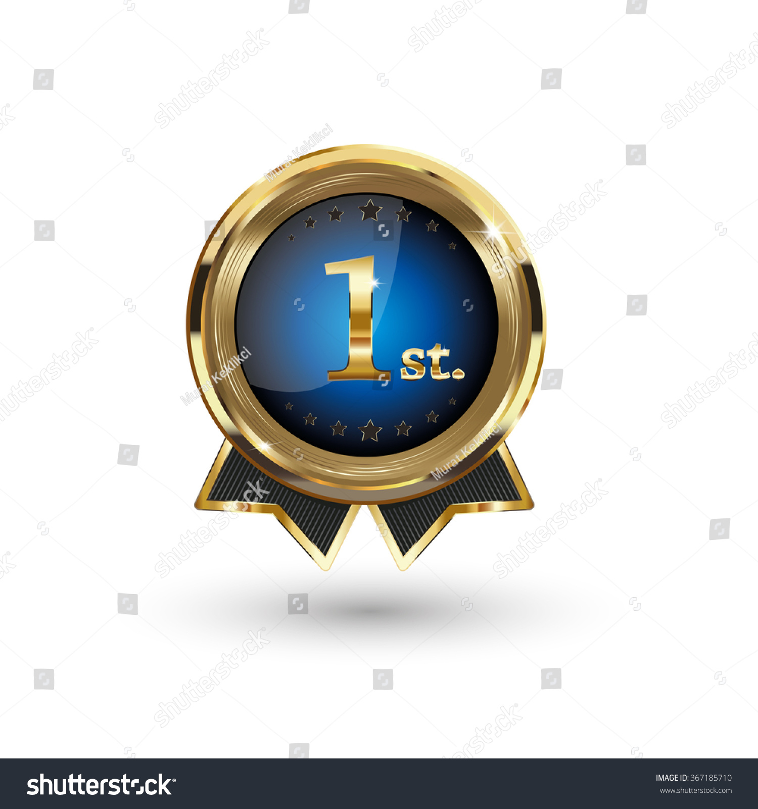 First Badge Vector Illustration Stock Vector (Royalty Free) 367185710 ...