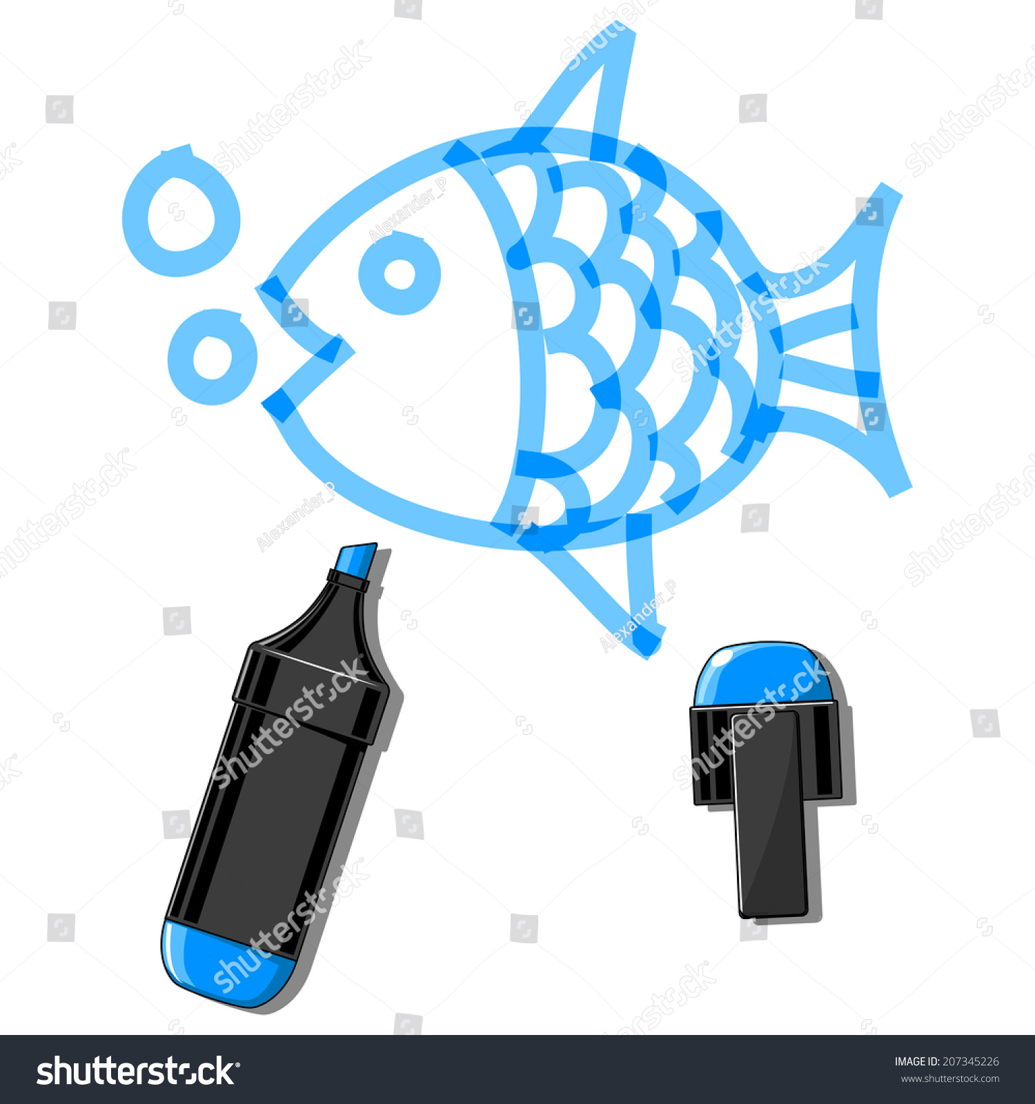Fish-marker Images, Stock Photos & Vectors | Shutterstock