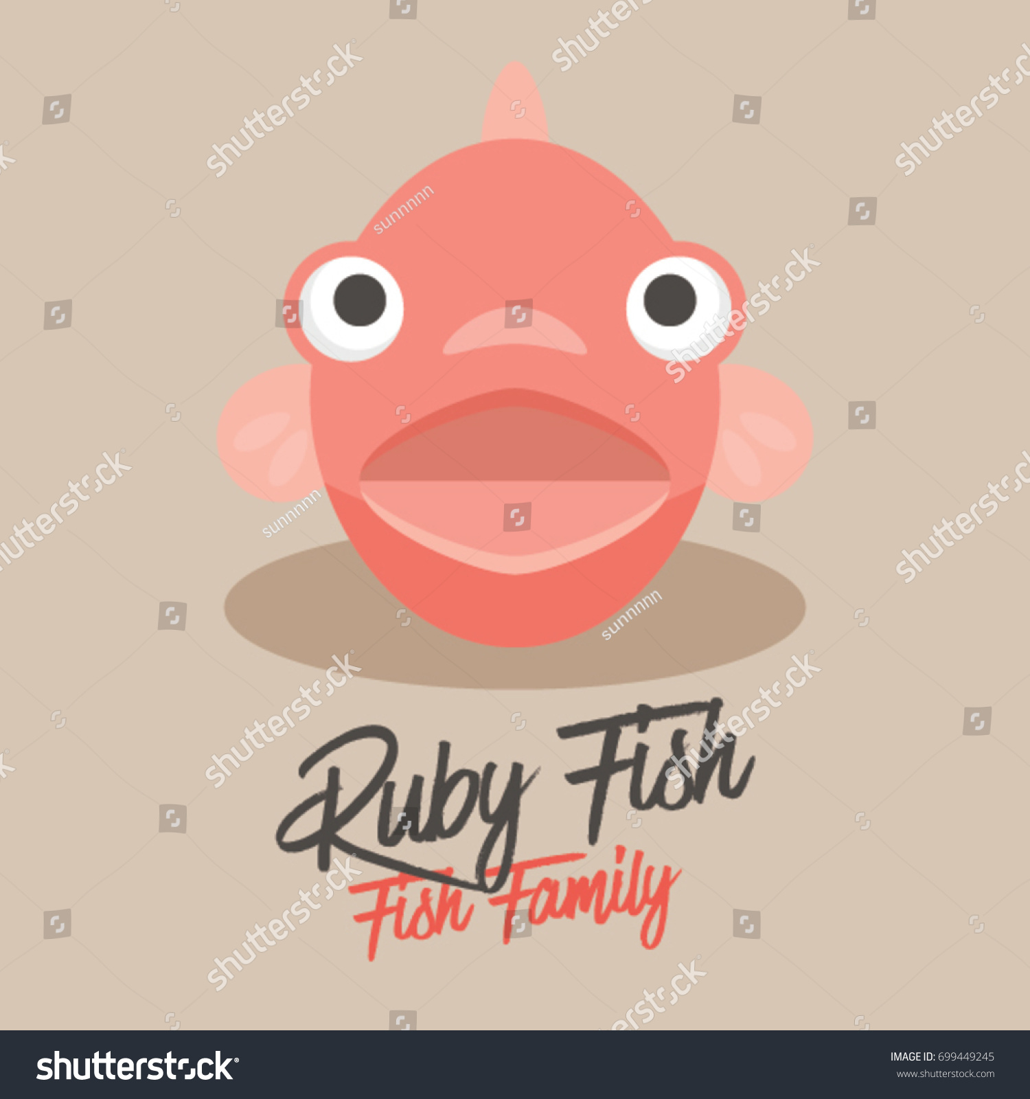 Fish Family Vector Illustration Ruby Fish Stock Vector (Royalty Free ...