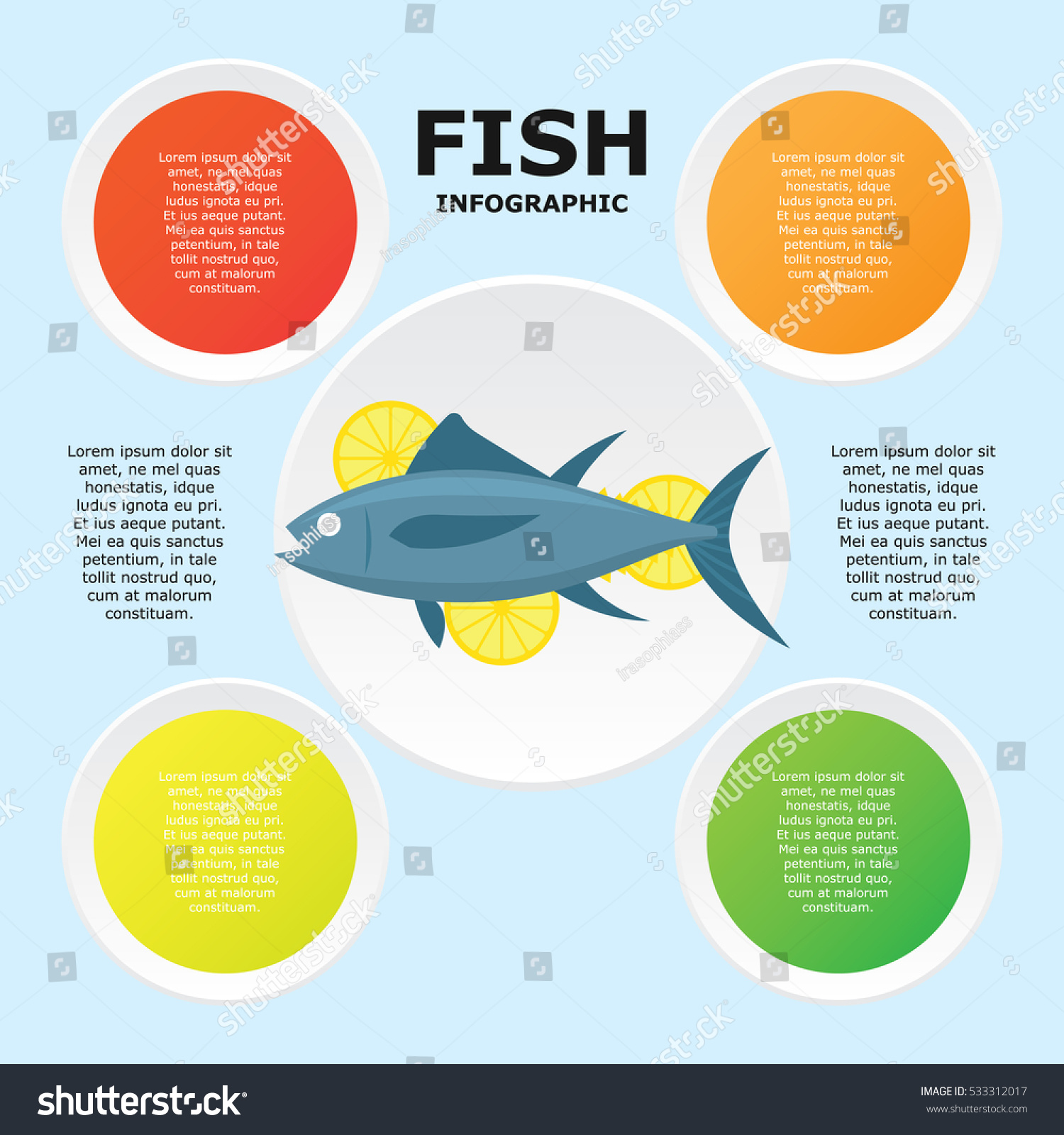 Fish Industry Infographic Stock Vector (Royalty Free) 533312017 ...