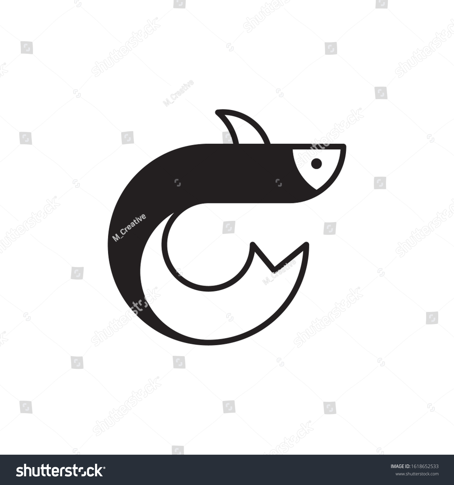 Fish Shop Logo Template Vector Icon Stock Vector (Royalty Free ...